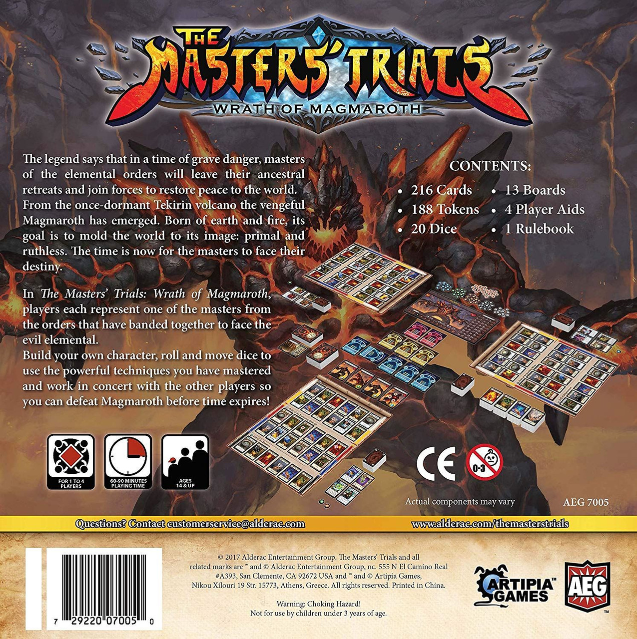 The Master's Trials Wrath of Magmaroth Board Game - IYMO