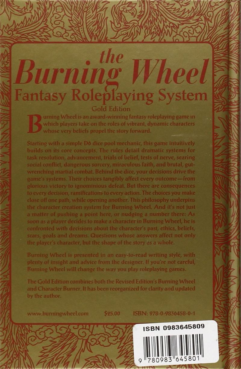 Burning Wheel Gold Rpg Board Game - by Burning Wheel / No Press