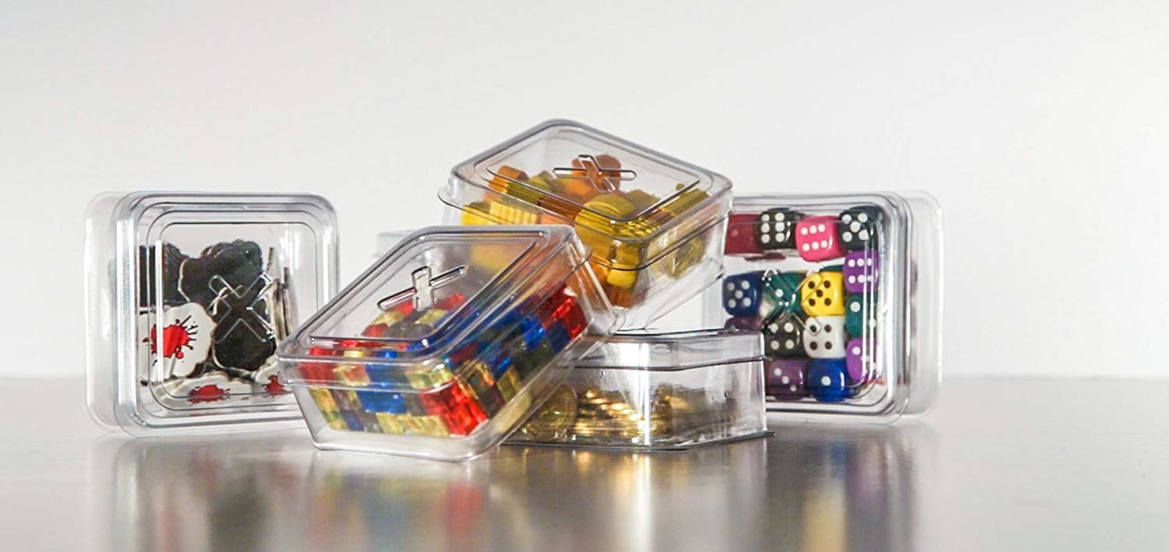 Geekbox Clear Plastic Token Storage With Lid - by Geekbox - Pegi Rating 8 Geekbox Clear Plastic Token Storage With Lid - by Geekbox - Pegi Rating 8