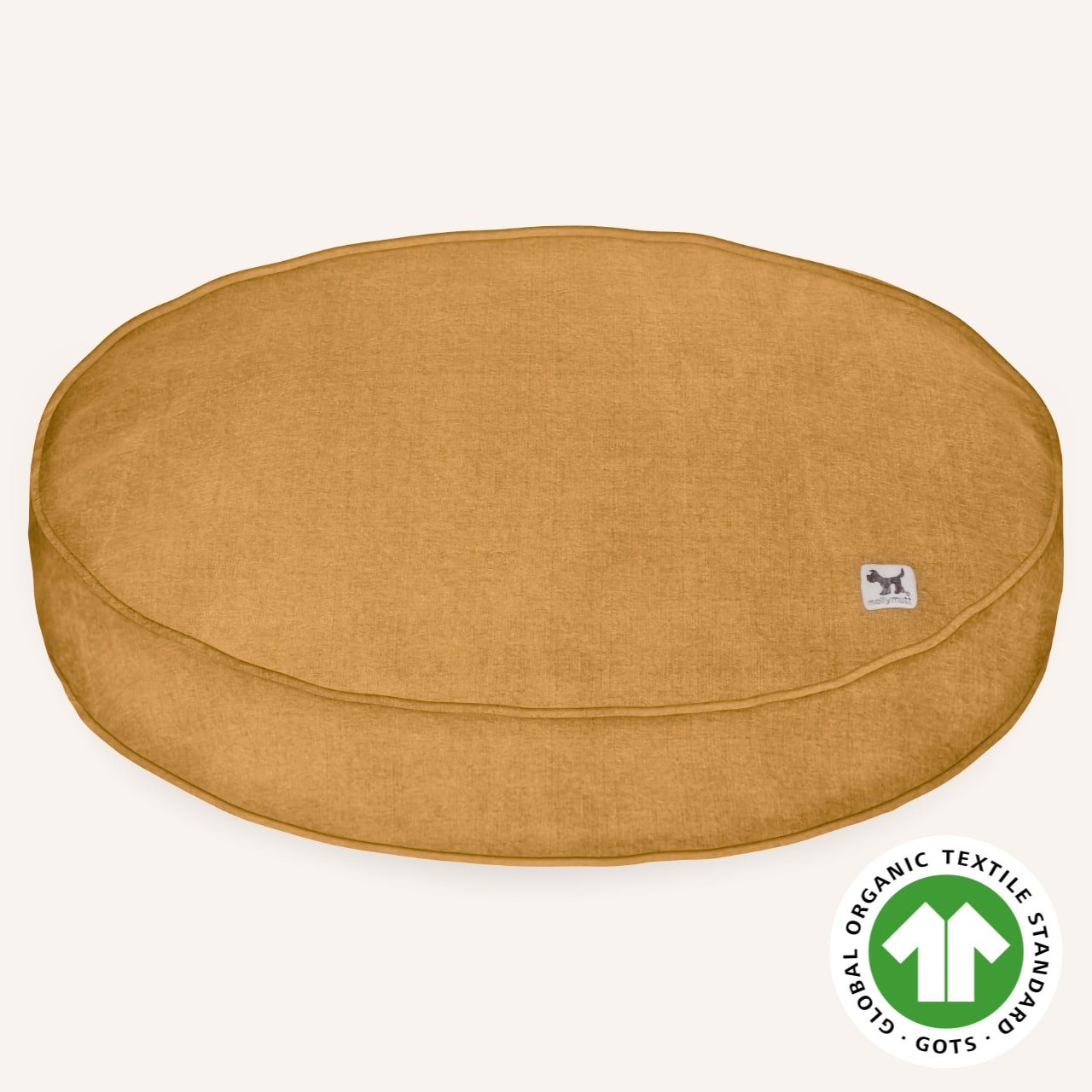 Mustard Brown 100% Organic Cotton Dog Bed Cover - Non-toxic Replacement ...