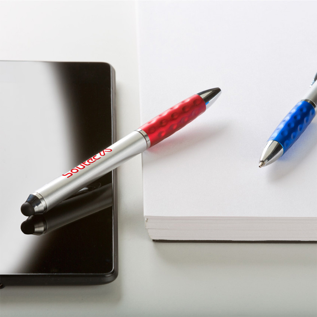 PP-191 - Textured Grip Plastic Stylus Pen - ADmart Products