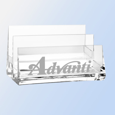 DT-2208 - Acrylic Dual Tier Business Card Holder - ADmart Products