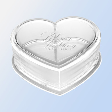 DT-2214 - Acrylic Heart Box - ADmart Products
