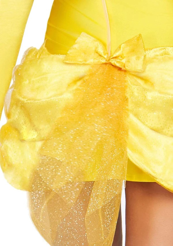 Short Yellow Belle Princess Costume