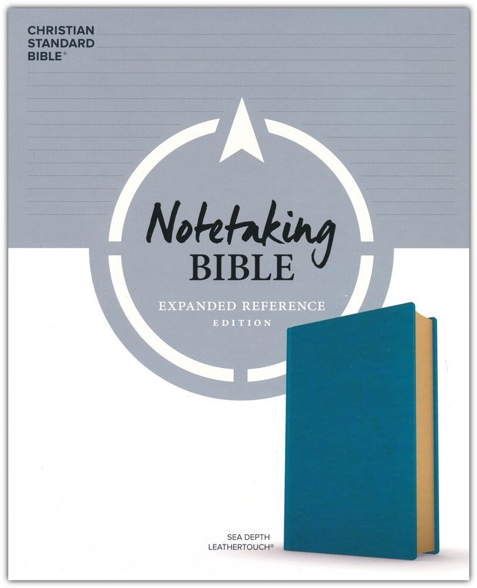 CSB Legacy Notetaking Bible, Tan Genuine Leather with Strap