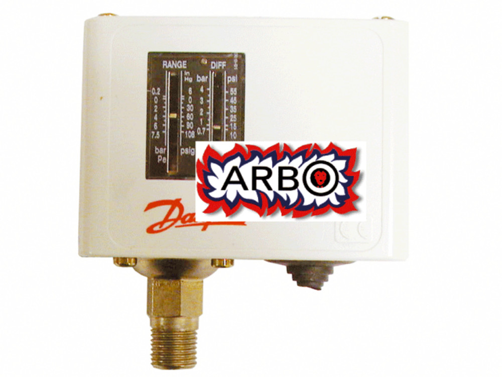 PRESSOSTATO DANFOSS KPI36 CON PRESSIONE 4-12 BAR | ARBO SpA