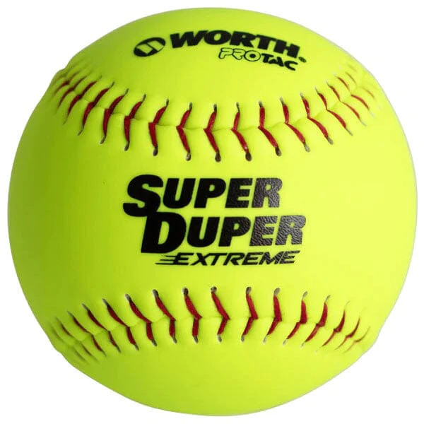 Unleash Power: Worth Super Duper Extreme 12” Softballs, Dozen, MLSDR12S