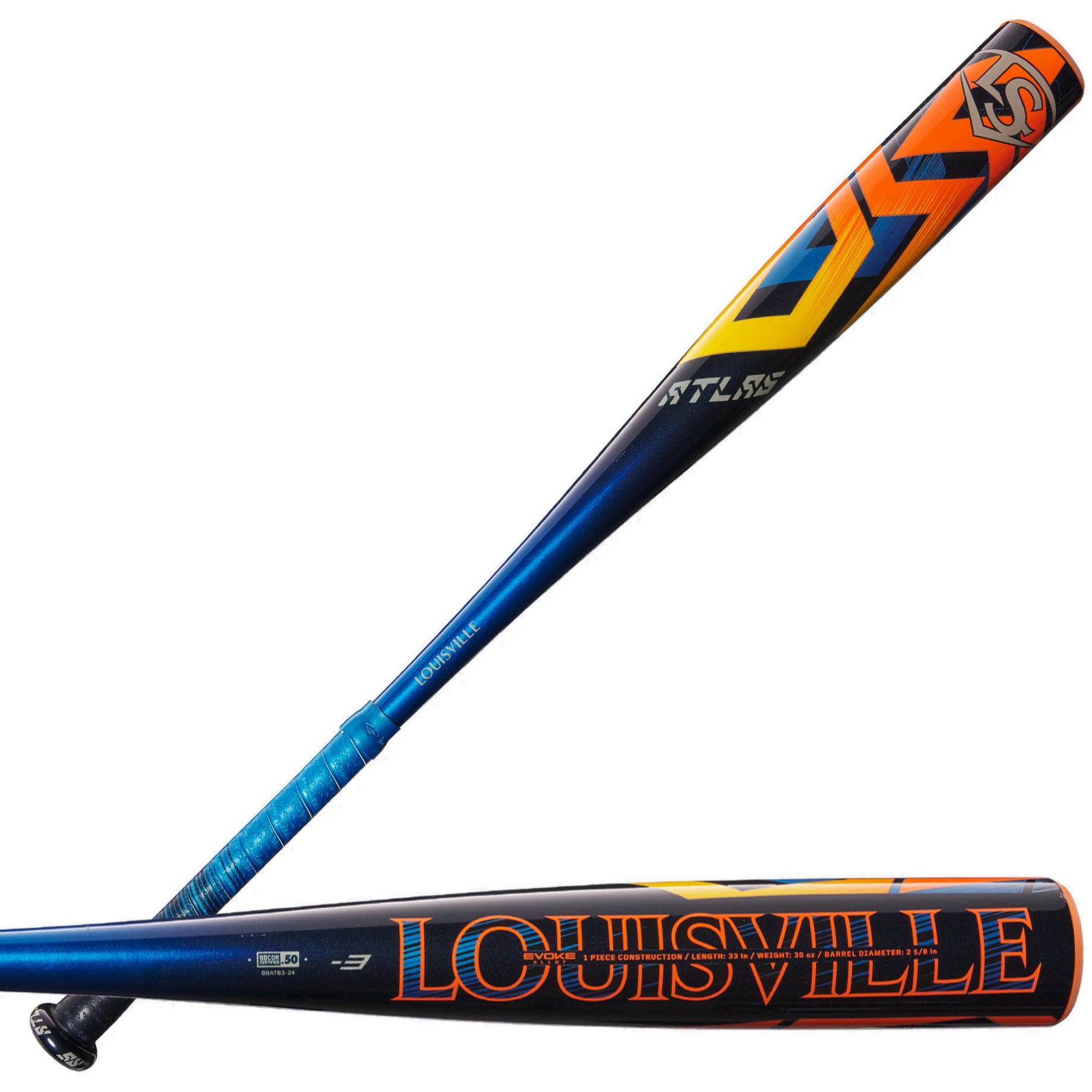 2026 Louisville Slugger ATLAS Alloy BBCOR Baseball Bat, -3 Drop, 2-5/8 ...