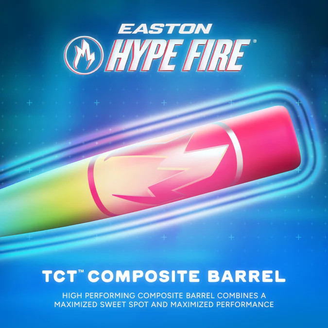 2026 Easton HYPE FIRE Composite USSSA Baseball Bat, -10 Drop, 2-3/4 in ...