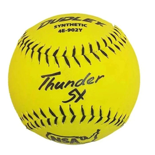 Dudley Thunder SY NSA Icon Synthetic Slowpitch Softballs, 44/400, 11 ...