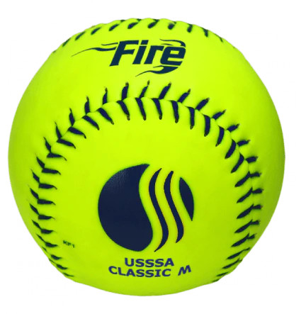Baden FIRE Composite USSSA Classic M Slowpitch Softballs, 40/325, 12 ...