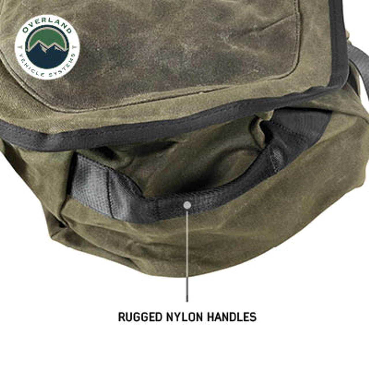 Large Duffle Bag with Handle & Straps - #16 Waxed Canvas Storage
