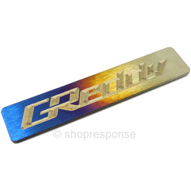 GReddy 18000203 Burnt Ti Titanium Emblem
