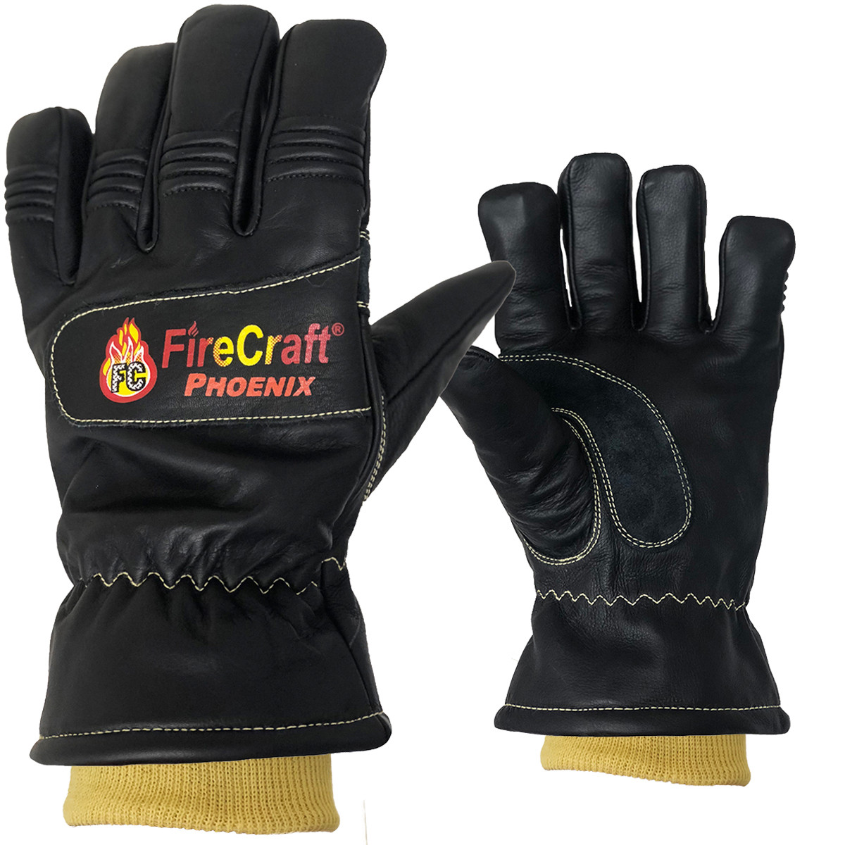 FireCraft Phoenix Gauntlet Style Fire Gloves | Curtis