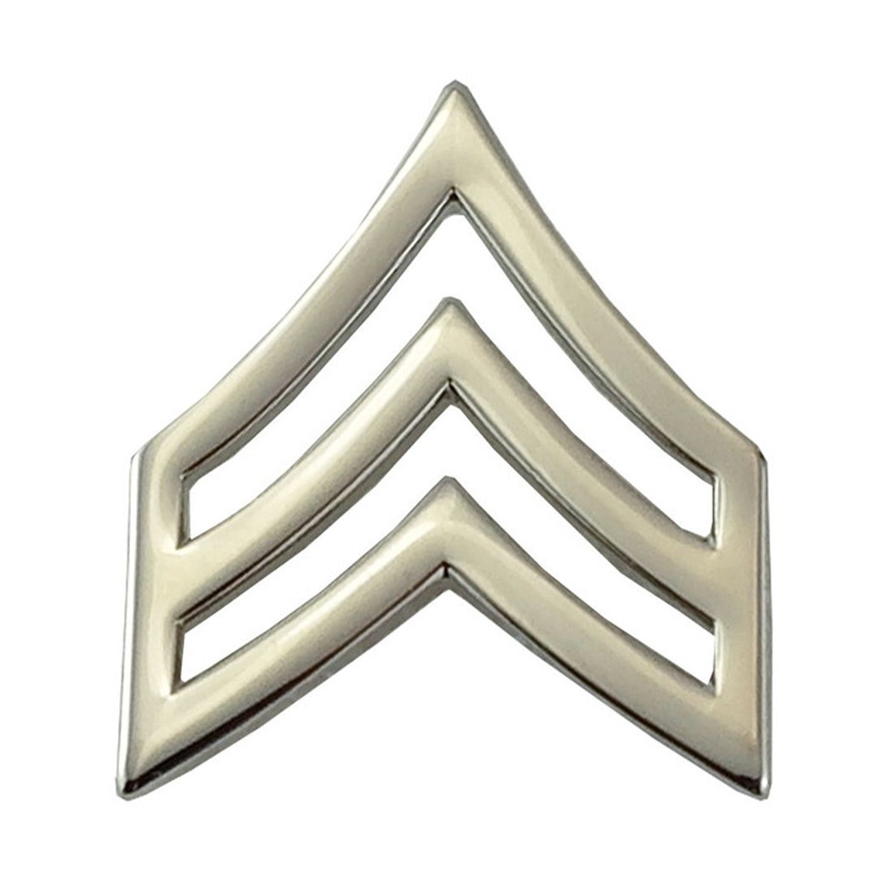 Hero's Pride 3/4 in. W 2 Posts & Clutch Backs Sergeant Chevrons, Tall ...
