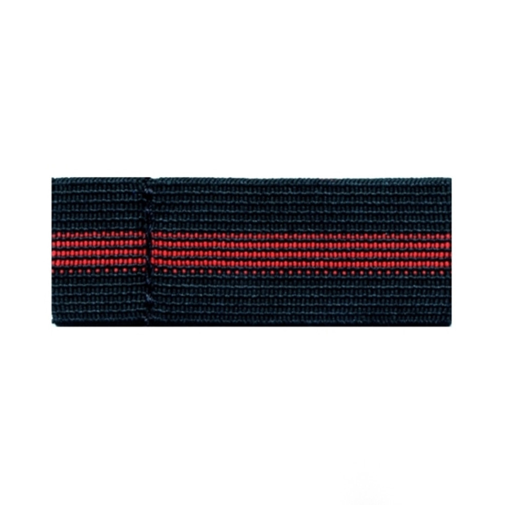 Hero's Pride 3/4 in. High, Black, Red Line Mourning Band, 10per
