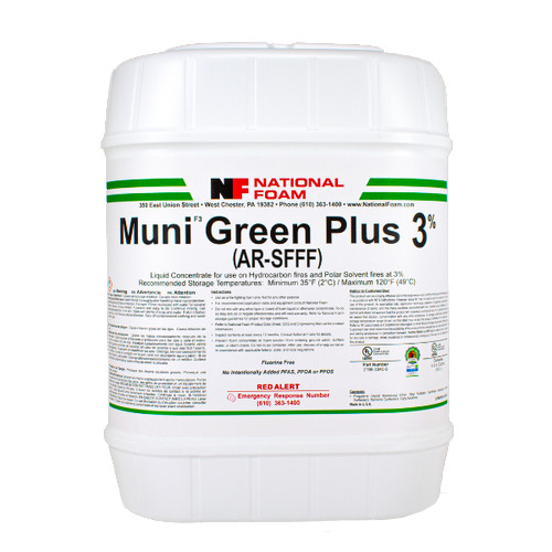 National Foam Muni F3 Green Plus 3% Synthetic Fluorine-Free Foam