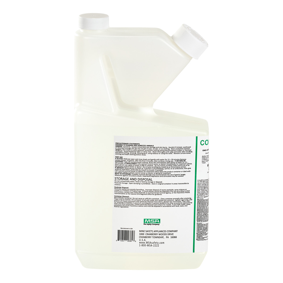 MSA Confidence Plus 2 Germicidal Detergent and Deodorant