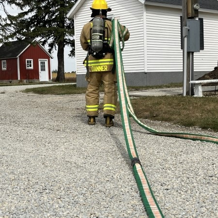 Bulldog Hose Hi-Combat II 1 3/4 in. x 50 ft. 1.5NH Green Firefighting ...