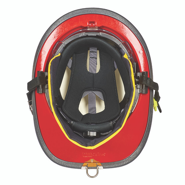 MSA Cairns 1836 Red Painted High-Luster Finish Traditional Helmet