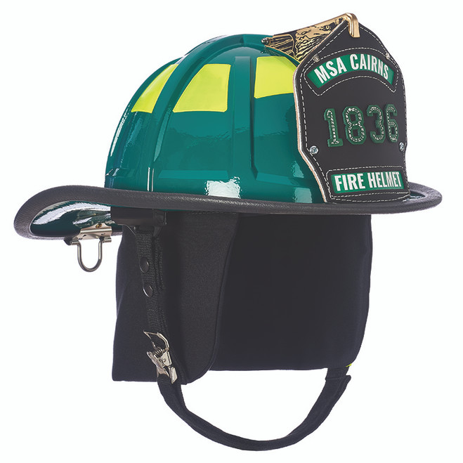 MSA Cairns 1836 Green Painted High-Luster Finish Traditional Helmet
