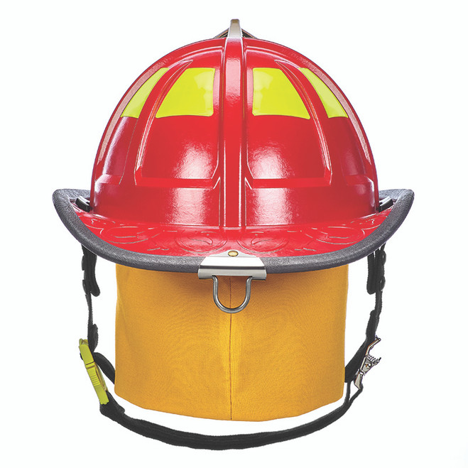 MSA Cairns 1836 Red Painted High-Luster Finish Traditional Helmet