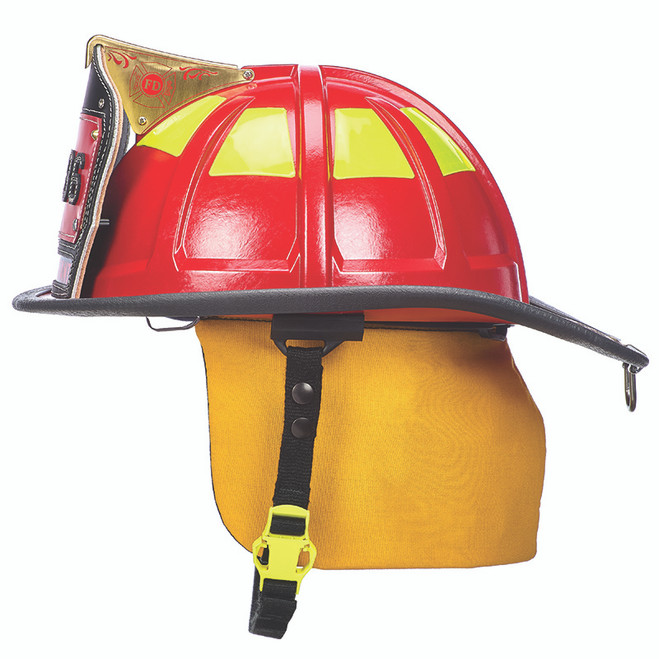 MSA Cairns 1836 Red Painted High-Luster Finish Traditional Helmet