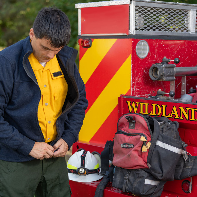 True North Red Fireball Wildland Pack | Curtis