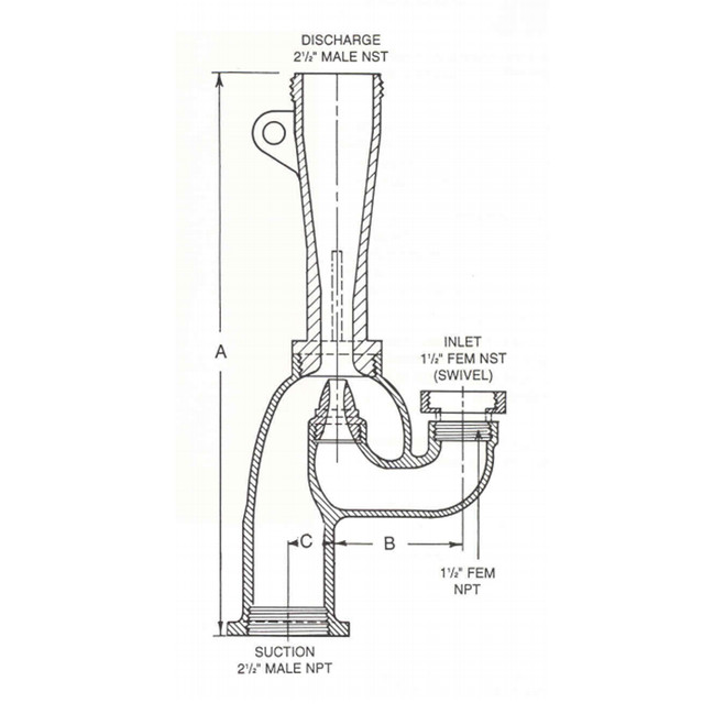 Vita Motivator Portable Drafting Water Eductor - 2.5 in.