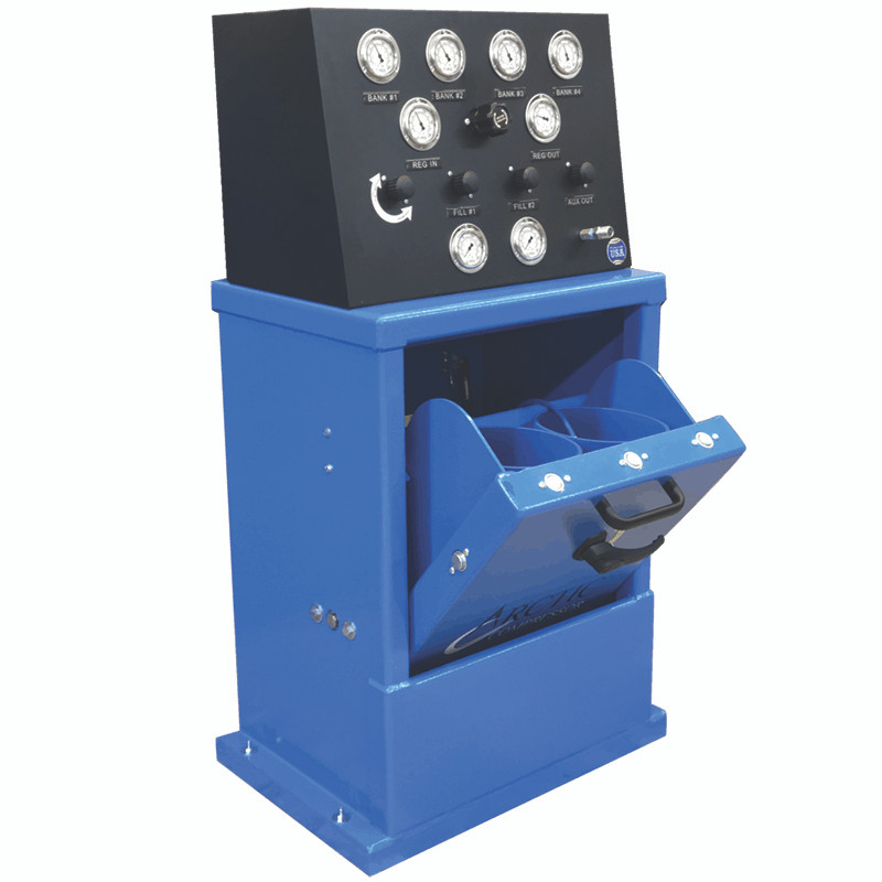 Arctic Compressor Containment Fill Station with Auto-Cascade Panel