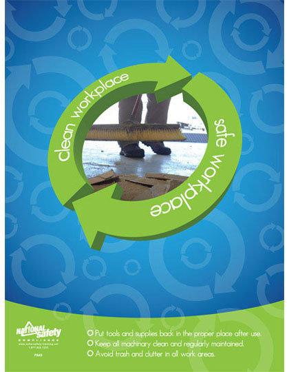 Clean/Safe Workplace Poster - ENGLISH