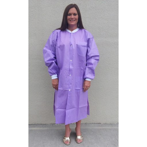 SMS Special Color Labcoats w/ 3 pockets, Snap Front