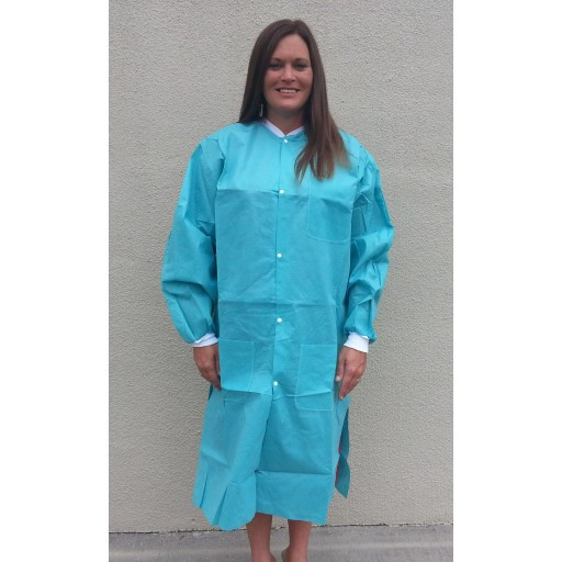 SMS Special Color Labcoats w/ 3 pockets, Snap Front