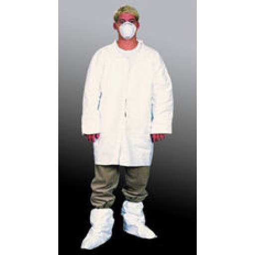 Polypropylene Lab Coats Elastic Wrists, No Pocket