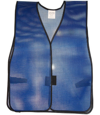 PVC Coated Plain Safety Vest Dark Blue | Buy Online