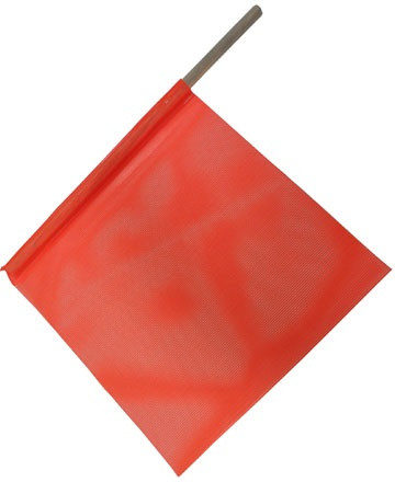 Hand Held Mesh 18 inch Safety Flags | Buy Online Here