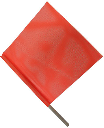 Hand Held Mesh 18 inch Safety Flags | Buy Online Here