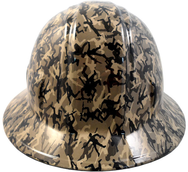 Army Men Khaki Hydro Dipped Full Brim Hard Hats | Buy Online at T.A.S.C.O.