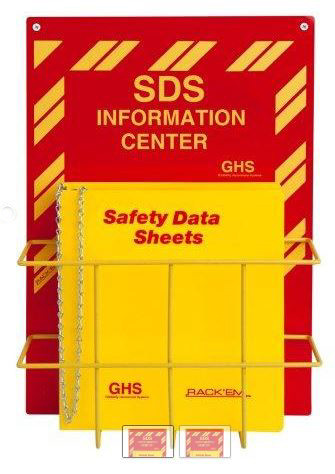 MSDS Right-To-Know Center 1.5 Inch, Binder, Wire Rack