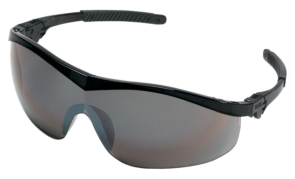 MCR Crews Storm Safety Glasses w/ Silver Mirror Lens
