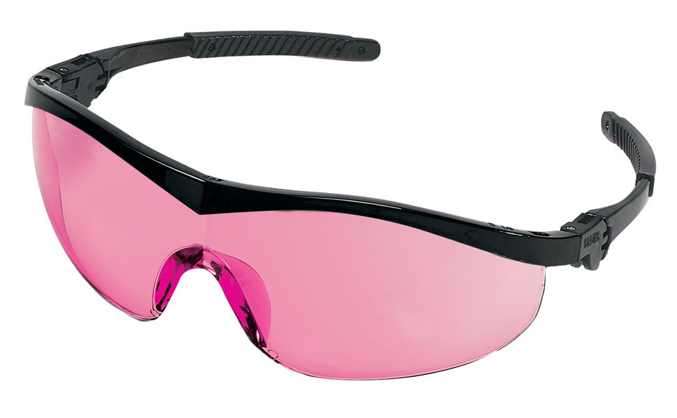 MCR Crews Storm Safety Glasses w/ Vermilion Lens
