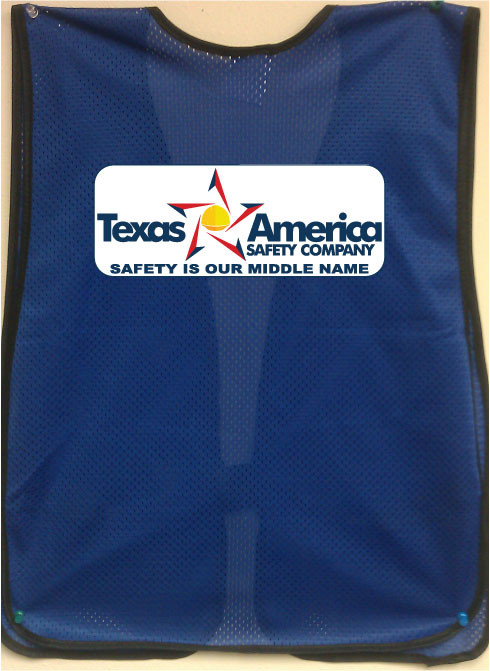 Blue Safety Vests Graphics Printing (MULTI COLORS)