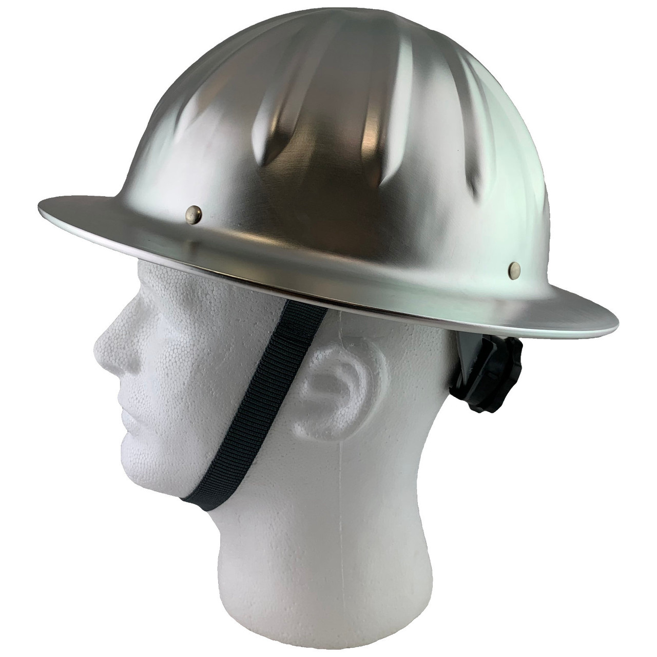 Skullbucket Aluminum Full Brim Hard Hats Silver
