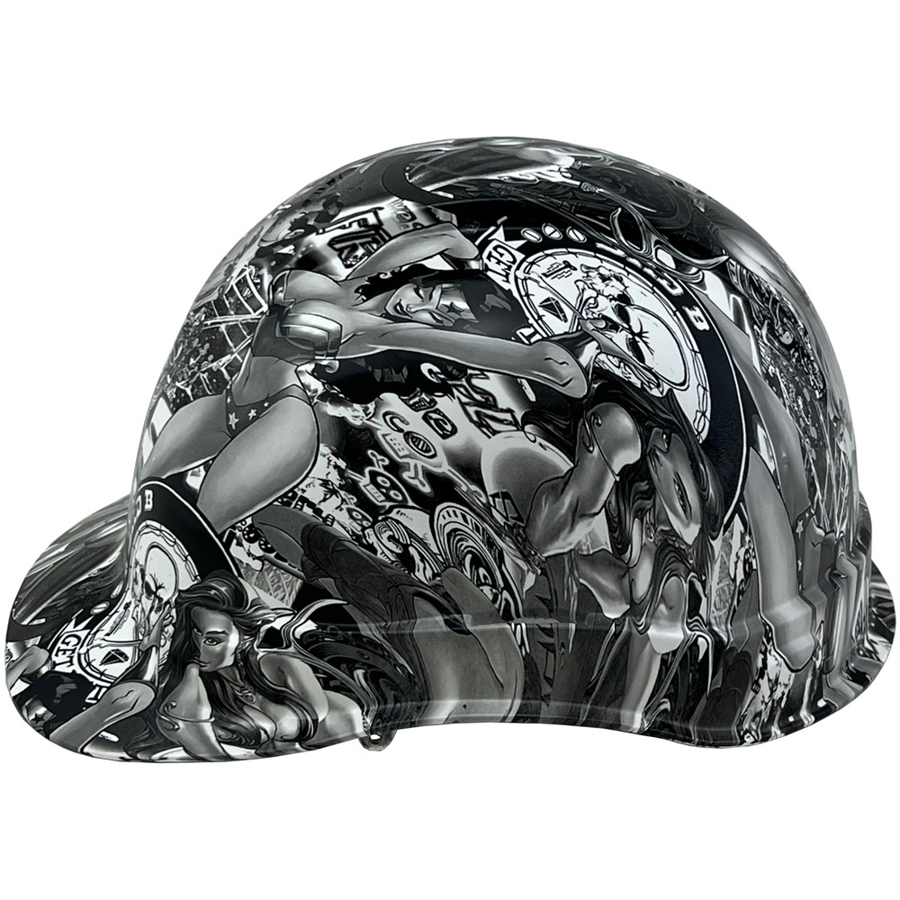 Bad Bones Design Hydro Dipped Cap Style Hard Hat | Buy Online at T.A.S.C.O.