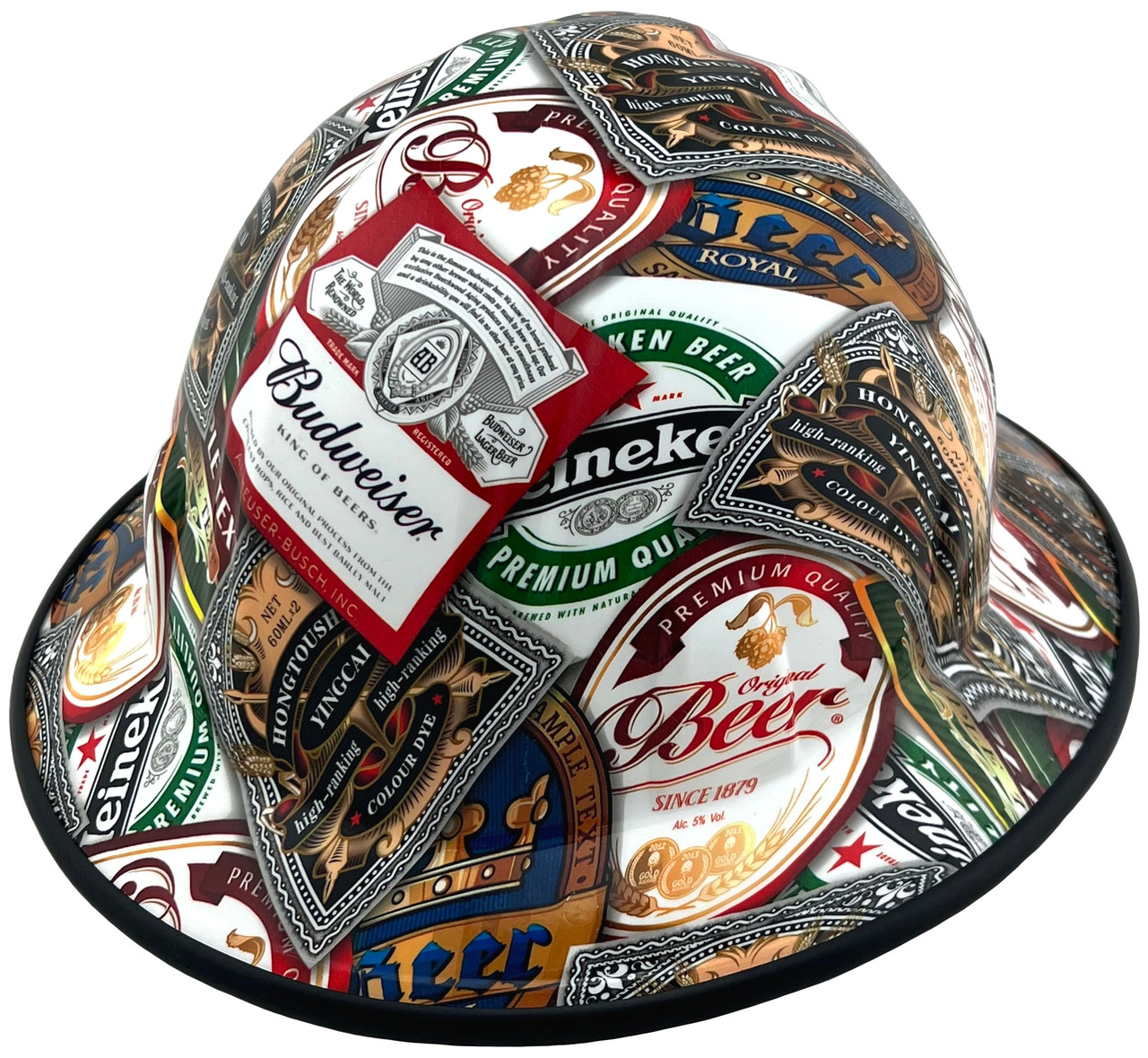 Beer Cans Full Brim Style Hydro Dipped Hard Hats | Buy Online at T.A.S.C.O.