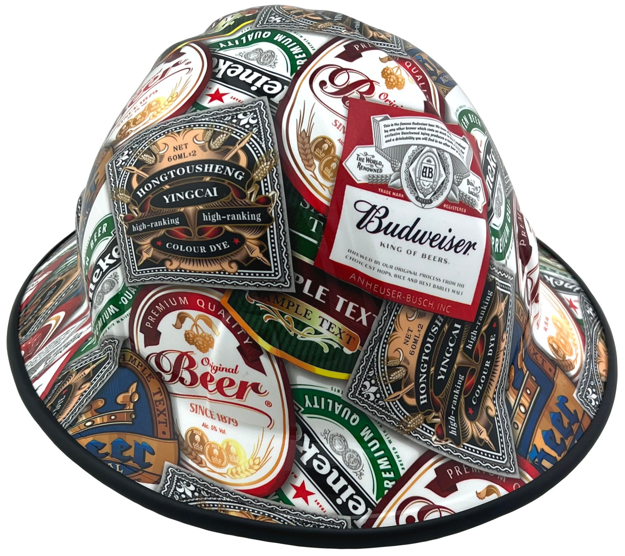 Beer Cans Full Brim Style Hydro Dipped Hard Hats | Buy Online at T.A.S.C.O.