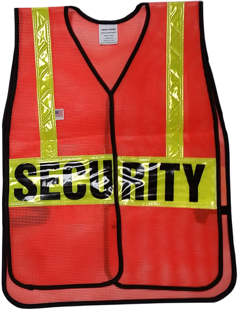 Orange Security Work Vests | Reflective Safety Vests | Tasco-Safety.com