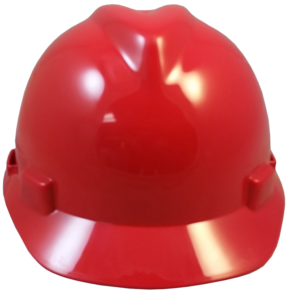 MSA Cap Style Large Jumbo Hard Hats with Fas-Trac Suspensions Red