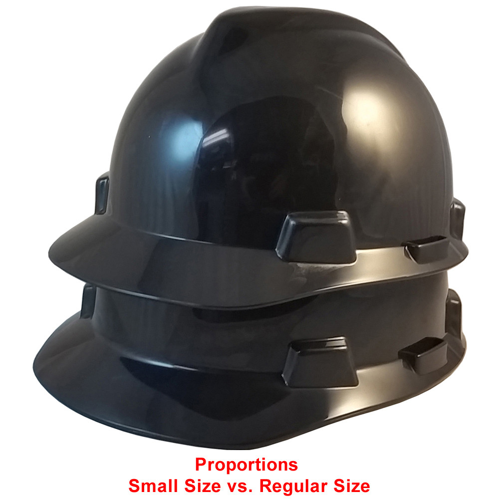 MSA Cap Style Small Hard Hats with Fas-Trac Suspensions Black