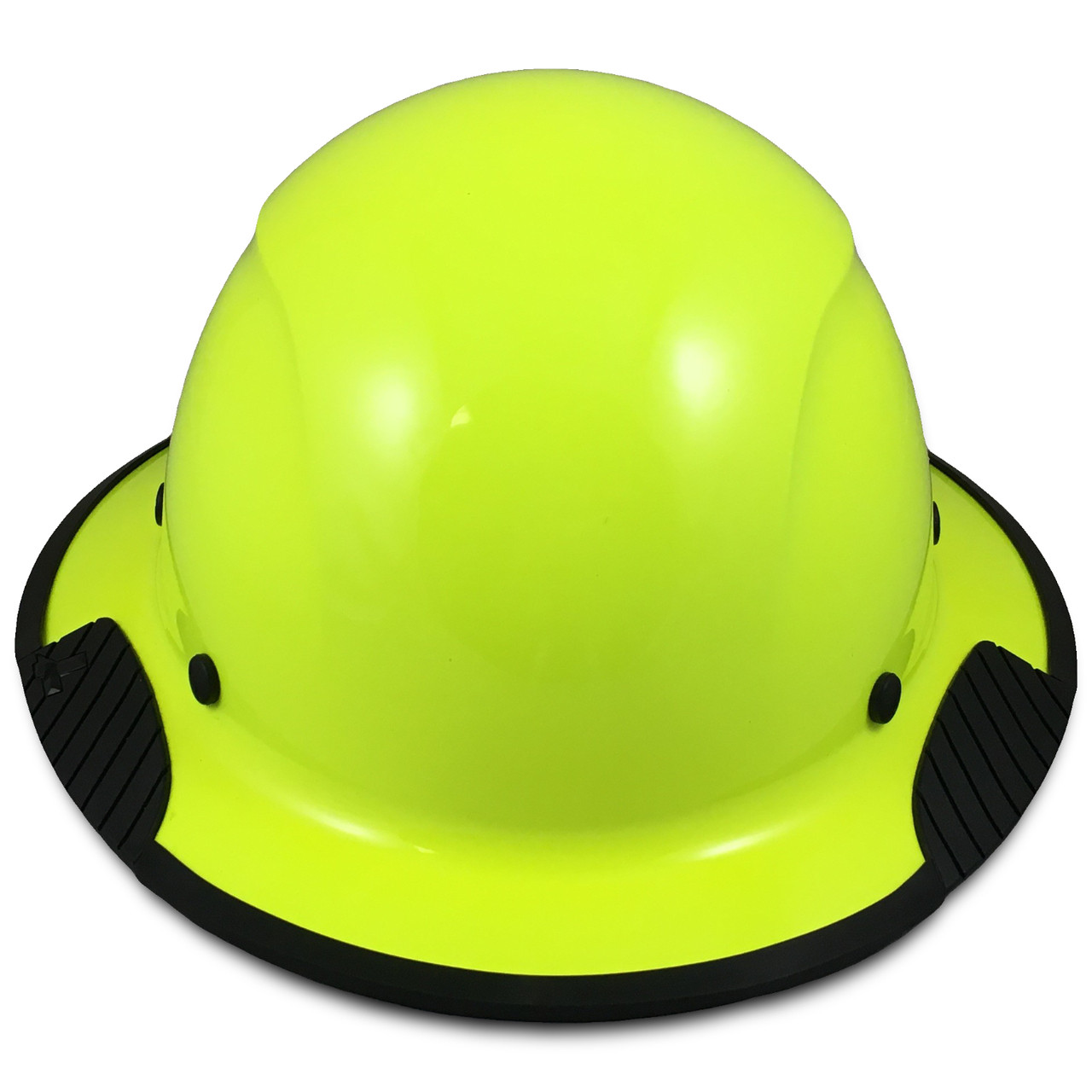 DAX Fiberglass Composite Hard Hat - Full Brim High-Viz Lime